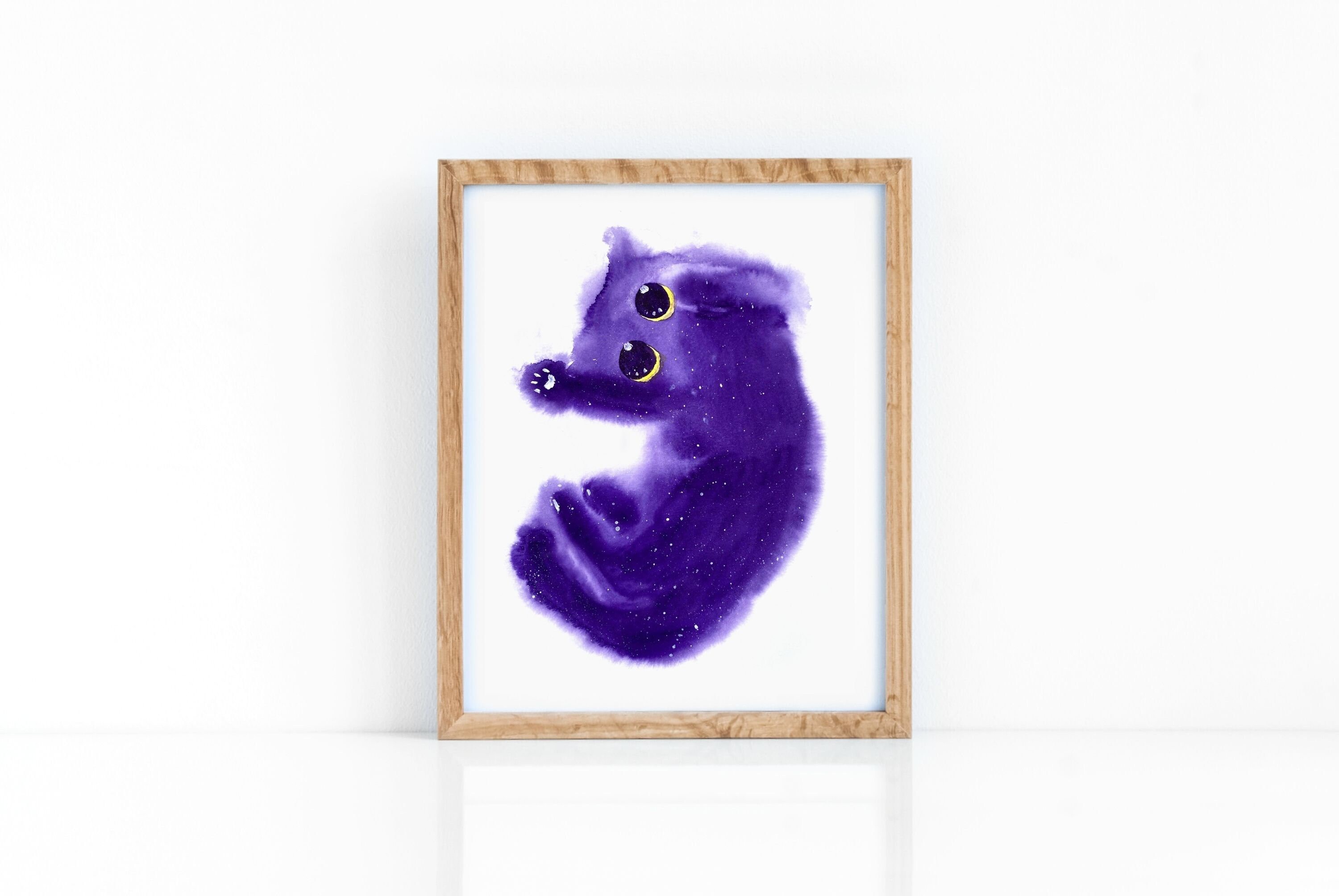 Nebula Cat Instant Download Art Printable Cat Lover Home | Etsy