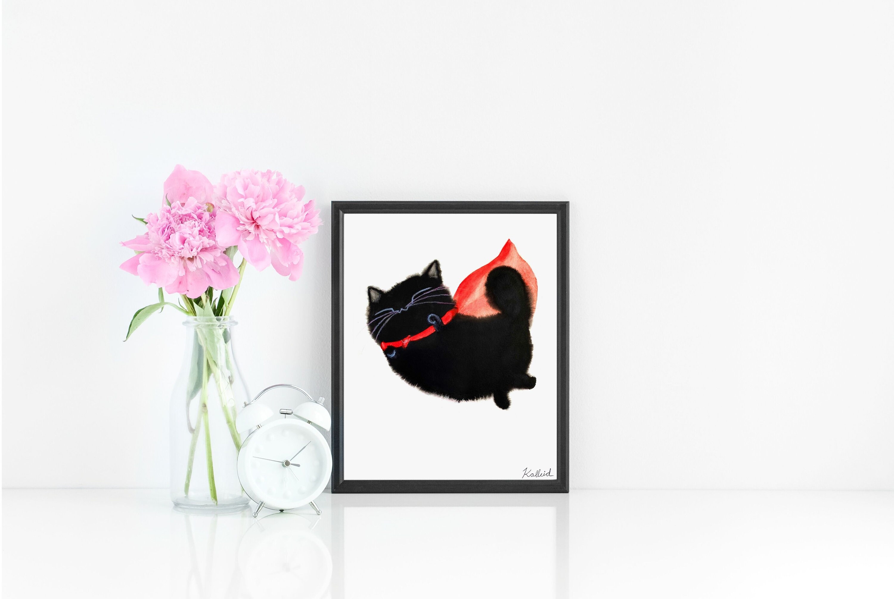 Super Cat Art Print INSTANT DOWNLOAD Art Printable Cat Lover - Etsy
