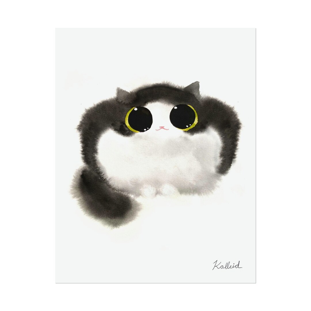 Cow Cat Physical Print - Etsy