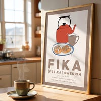 Swedish Fika Art Super High Quality Download, PNG, PDF, Swedish Food ...