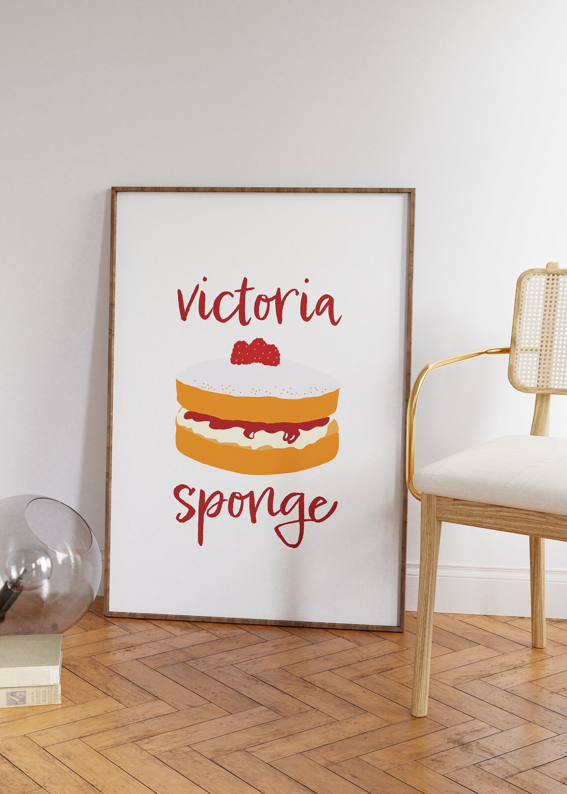 Victoria Sponge Cake / Cake Illustration / Food Art / Food Illustration ...