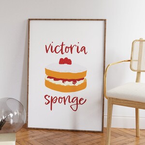 Victoria Sponge Cake / Cake Illustration / Food Art / Food Illustration ...