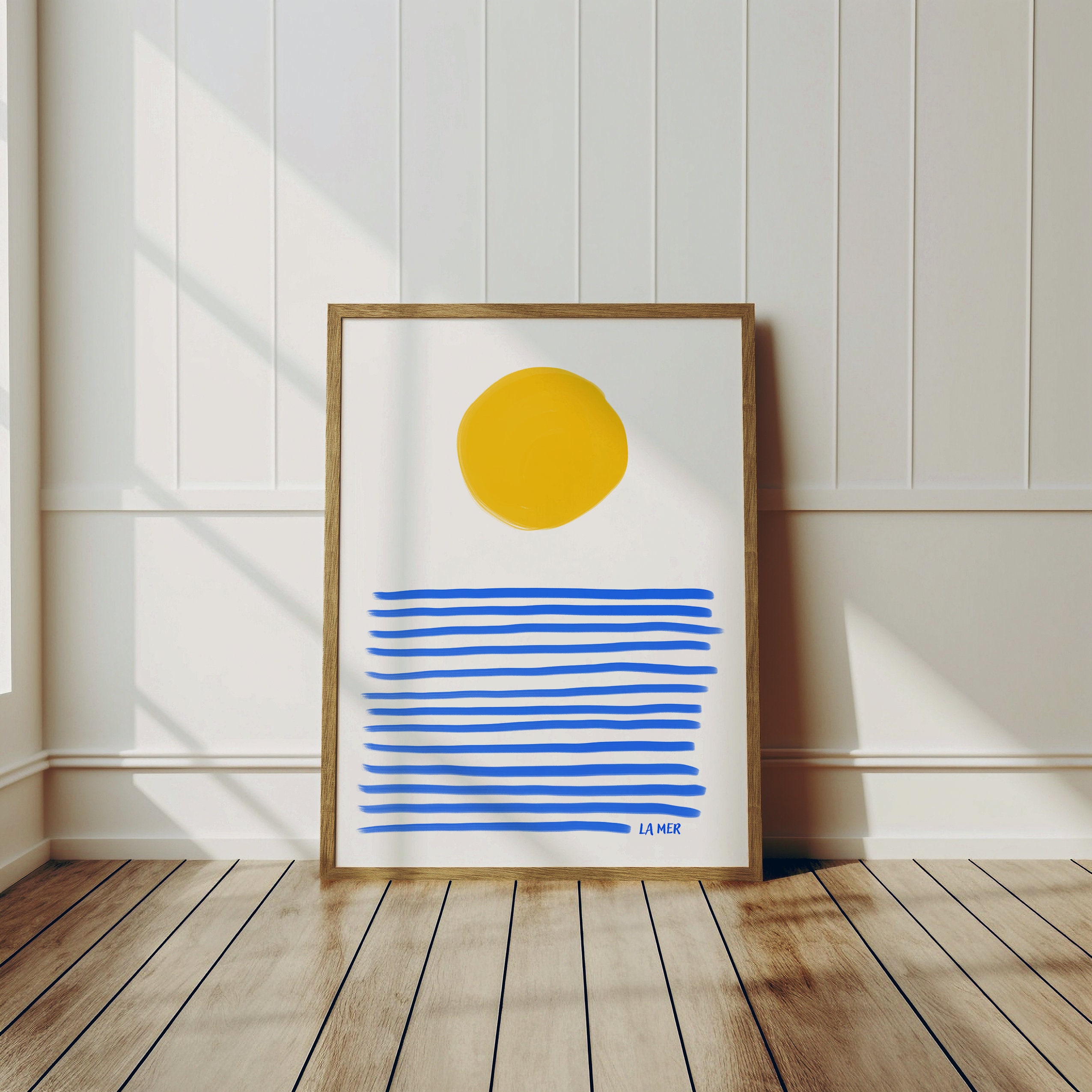 La Mer Art Print: Abstract Sea, Sun Poster - Etsy