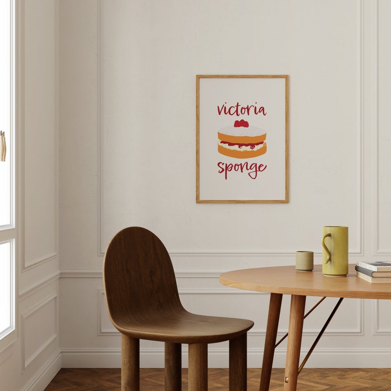 Victoria Sponge Cake / Cake Illustration / Food Art / Food Illustration ...