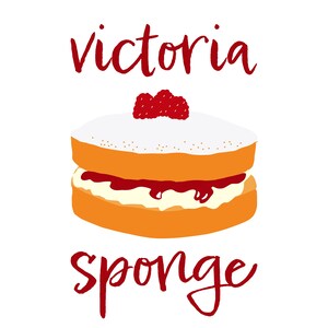 Victoria Sponge Cake / Cake Illustration / Food Art / Food Illustration ...