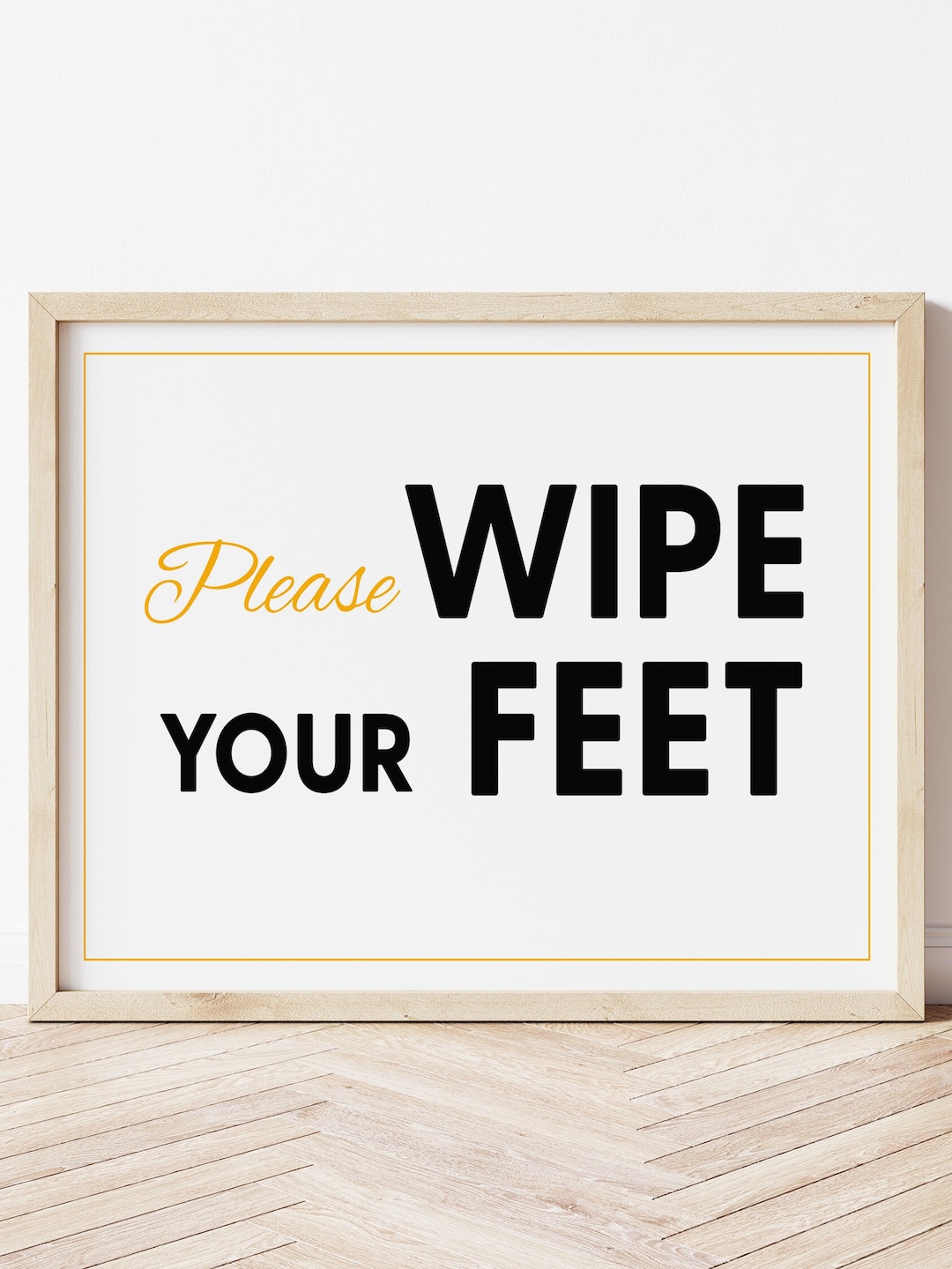 Please Wipe Your Feet Print: Modern Typography Wall Art - Etsy