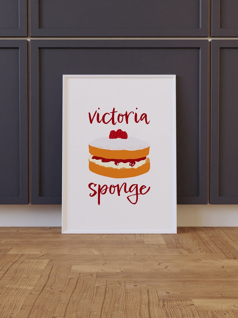 Victoria Sponge Cake / Cake Illustration / Food Art / Food Illustration ...