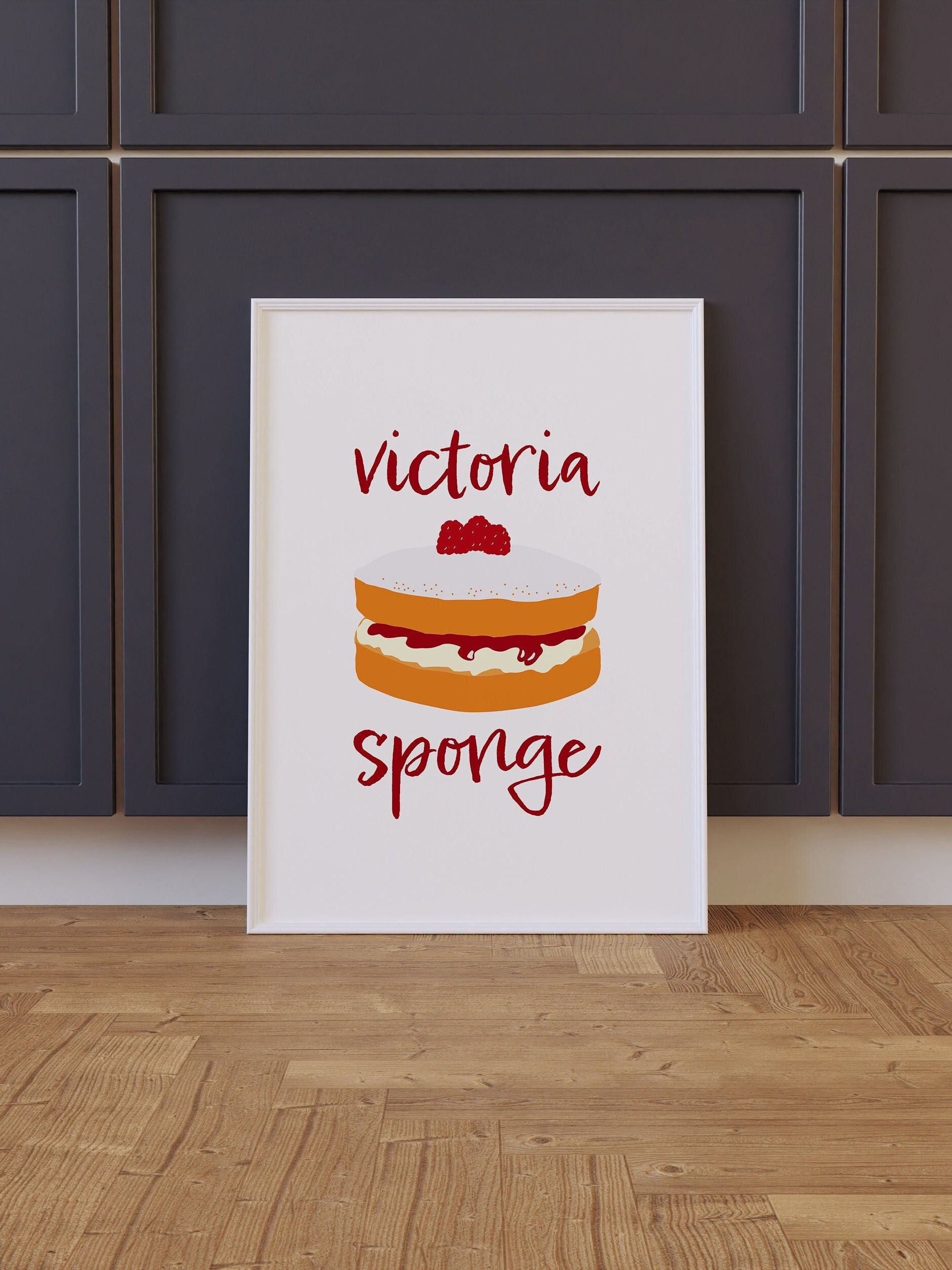 Victoria Sponge Cake / Cake Illustration / Food Art / Food Illustration ...
