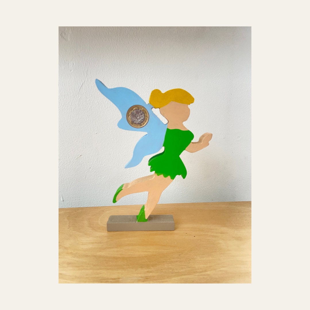 Tooth Fairy Coin Holder Wooden Standing Fairy Wobbly Tooth Dear Tooth ...