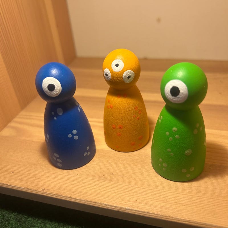 Wooden Alien Figures - Etsy UK