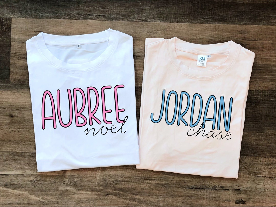 Simple Personalized Kids Names Shirts - Boy or Girl - Unisex - First ...