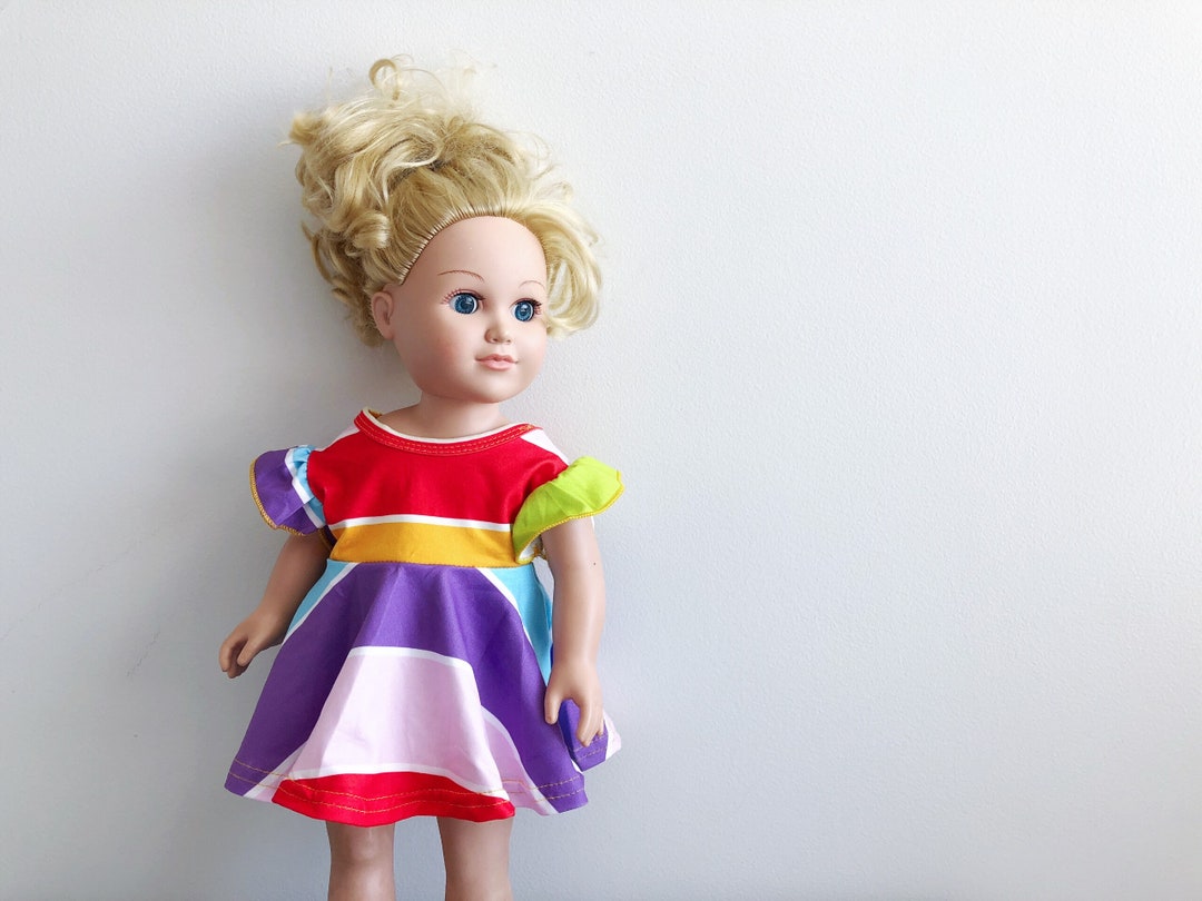 ON SALE! 18” Rainbow Doll Dress - Etsy