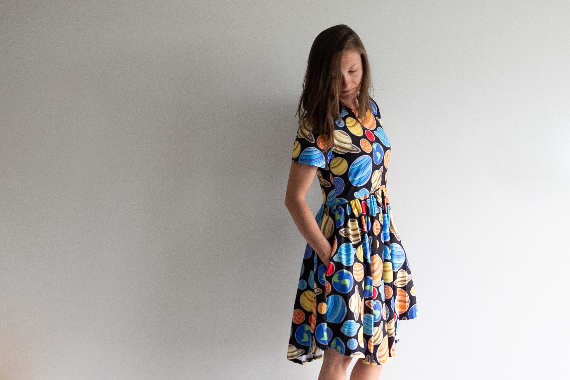 Adult Dress With Pockets Solar System Planets - Etsy