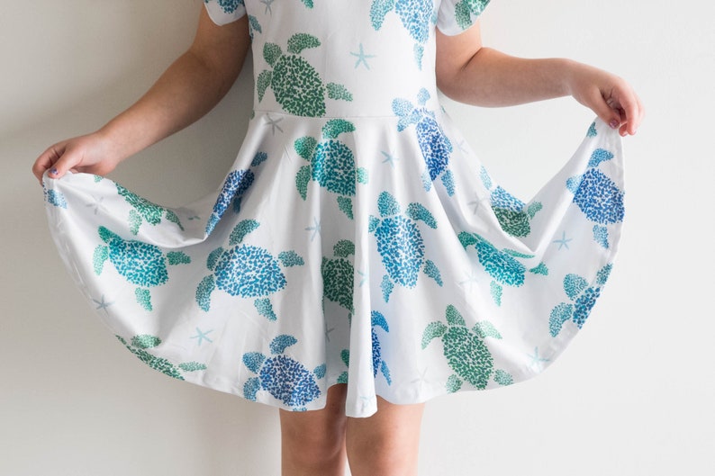 Sea Turtle Twirl Dress - Etsy