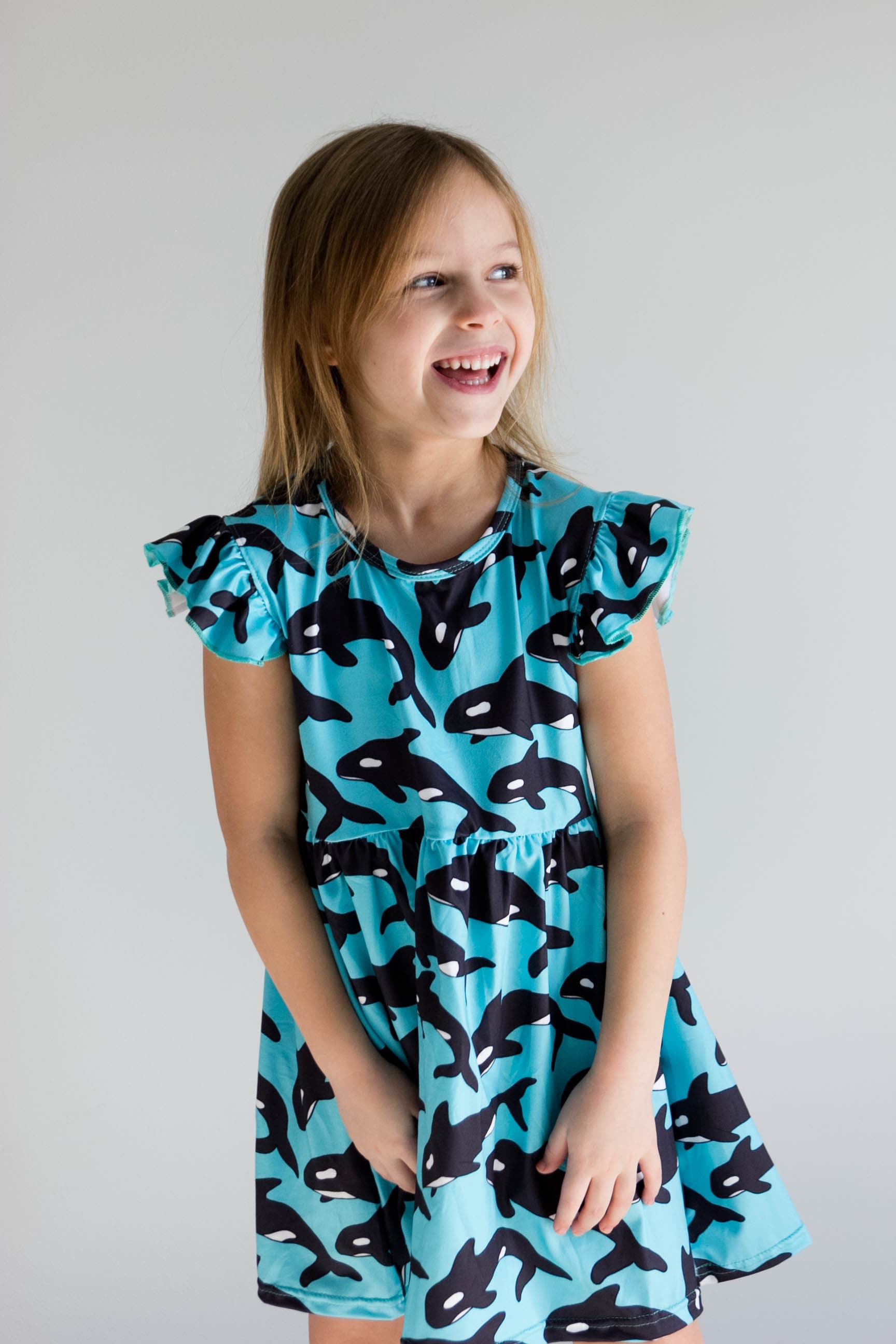 Orca Whale Flutter Dress - Etsy