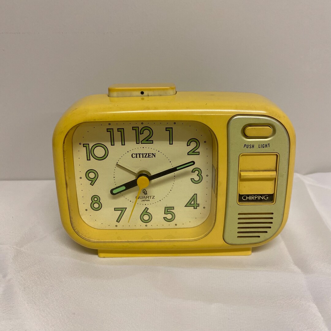Vintage Citizen Alarm Clock, Retro Desk Clock, Bauhaus Decoration ...