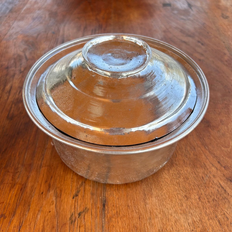 Antique Primitive Copper Pot With Lid, Rustic Countryside Decor ...