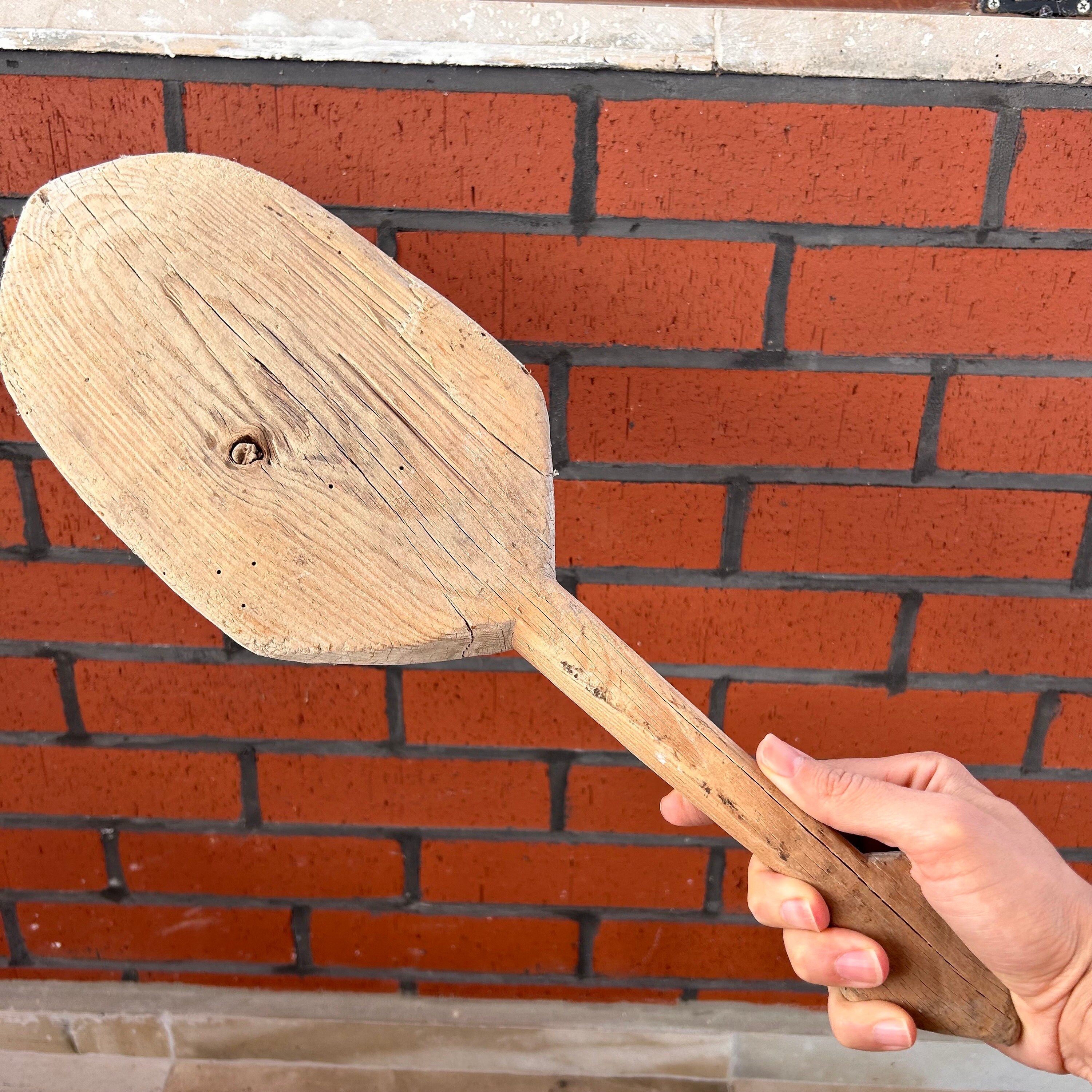 Antique Primitive Wooden Laundry Stick, Handmade Wooden Paddle, Vintage ...