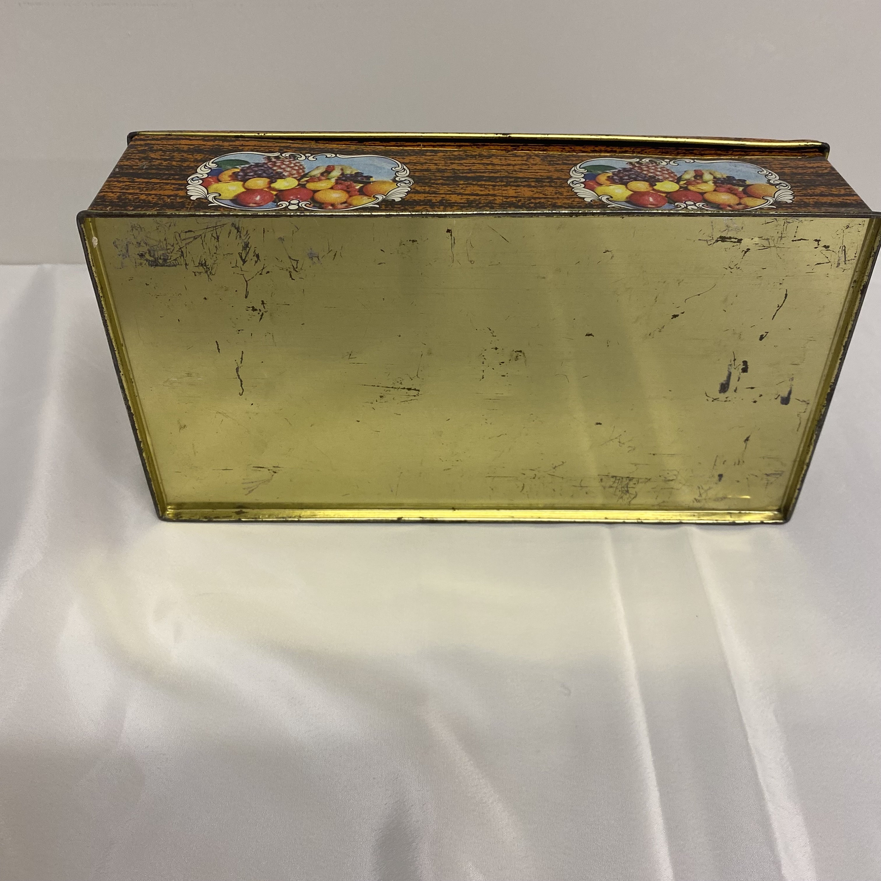 1970s Vintage Tin Floral Storage Box / Biscuit Box / Trinket Box - Etsy