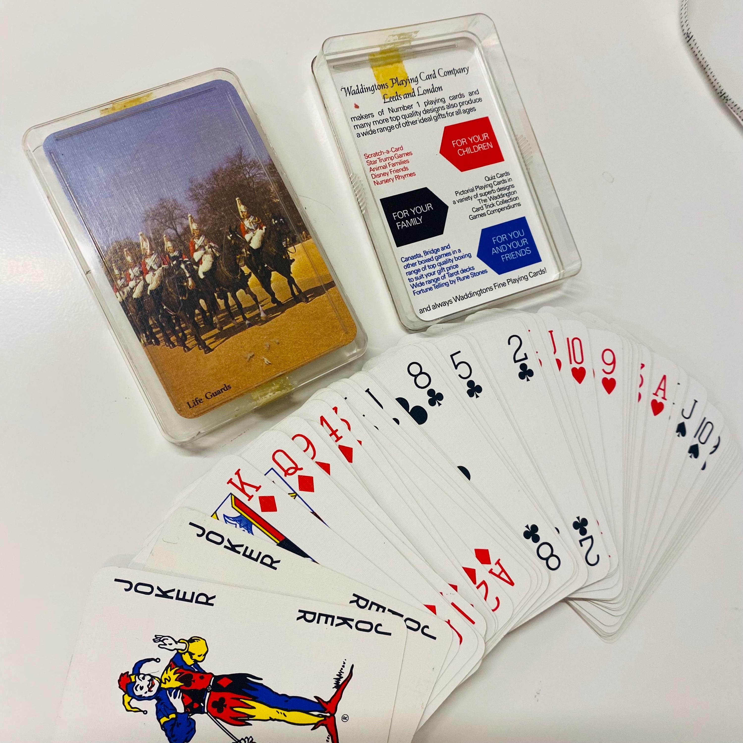 Vintage Waddingtons Playing Card Deck / Waddingtons Life Guards Playing ...