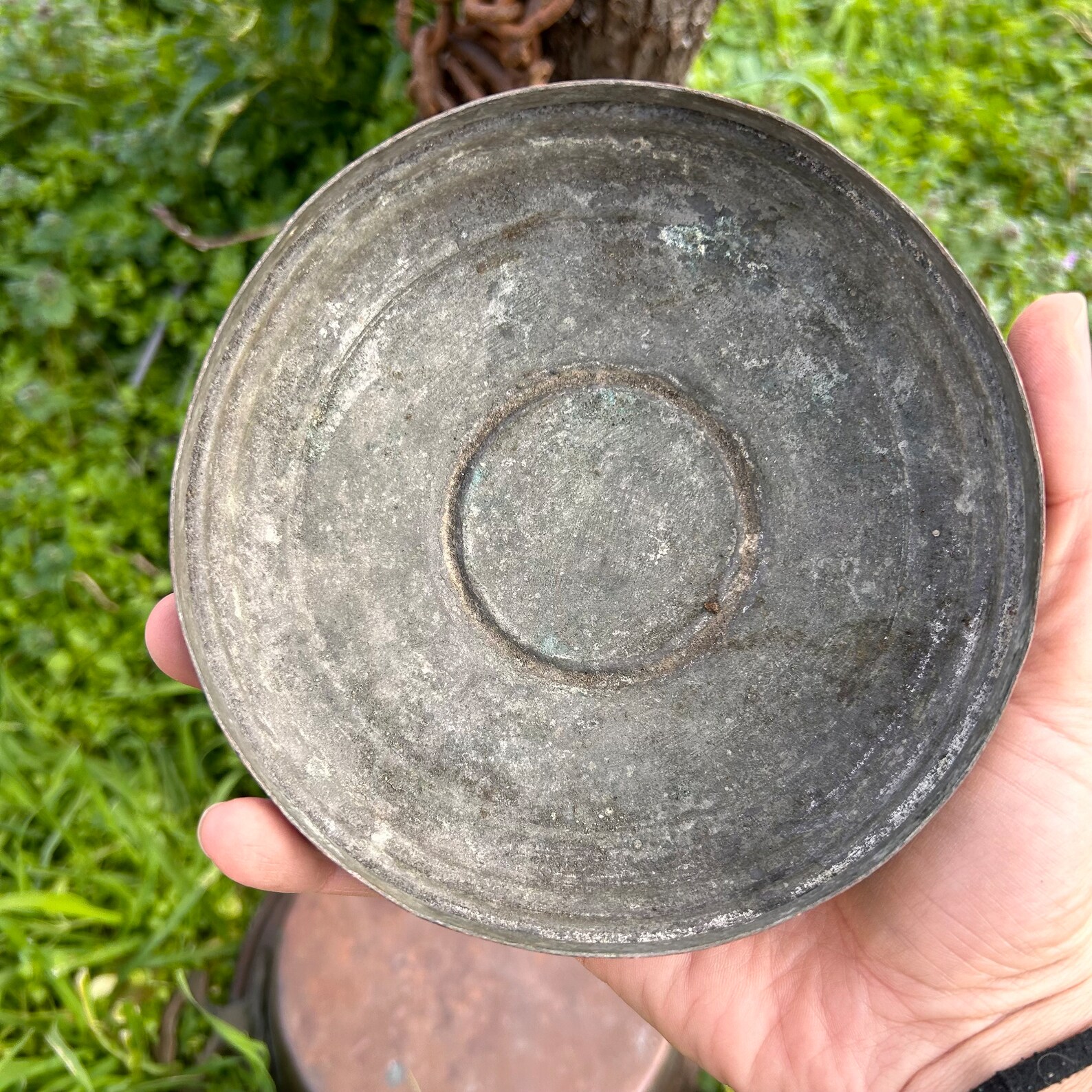 Antique Primitive Copper Pot With Lid, Rustic Countryside Decor ...