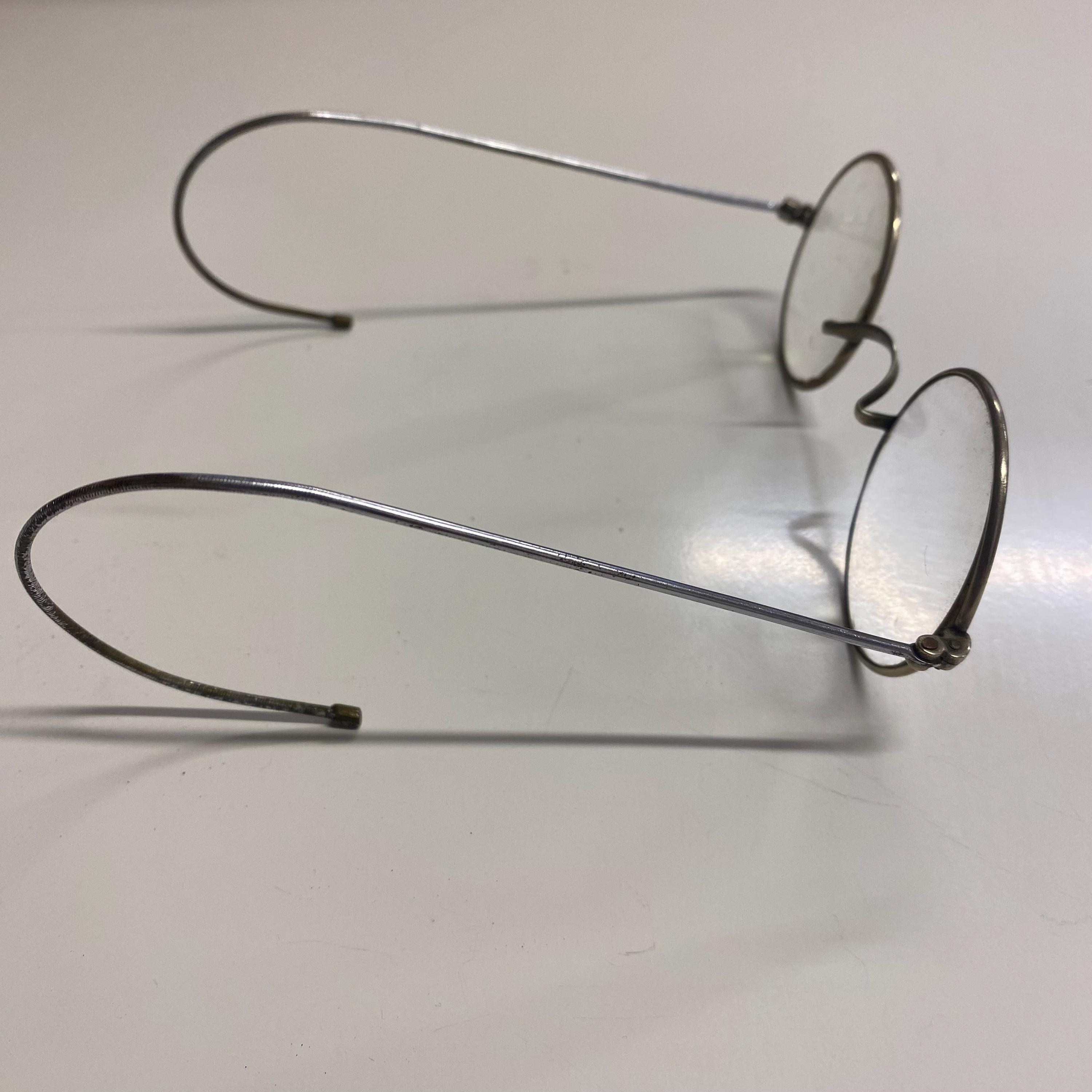 Circa 1880s Antique Round Eyeglasses in Original Metal Case ...