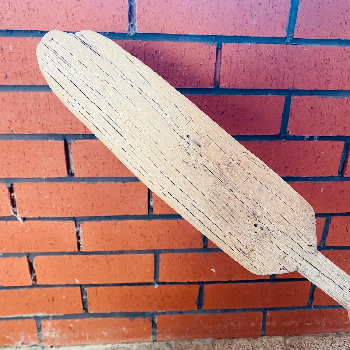 Antique Primitive Wooden Laundry Stick, Handmade Wooden Paddle, Vintage ...