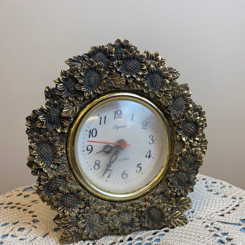 Vintage Desk Clock - Etsy