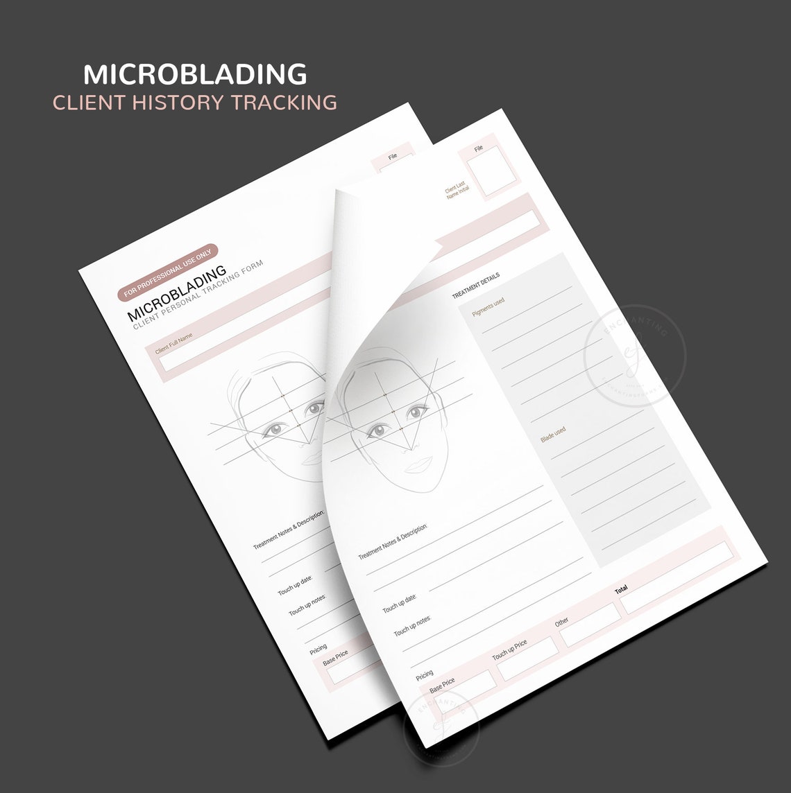 Microblading Consultation Forms Aftercare Instructions | Etsy