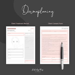 Dermaplaning Forms: Consultation, Consent, & Care (PDF Download) - Etsy