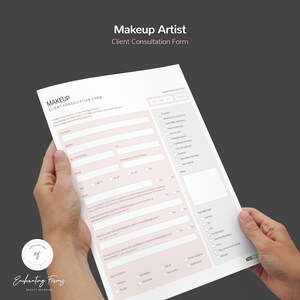 Makeup Artist Forms Client Intake Form Client Record Cards | Etsy