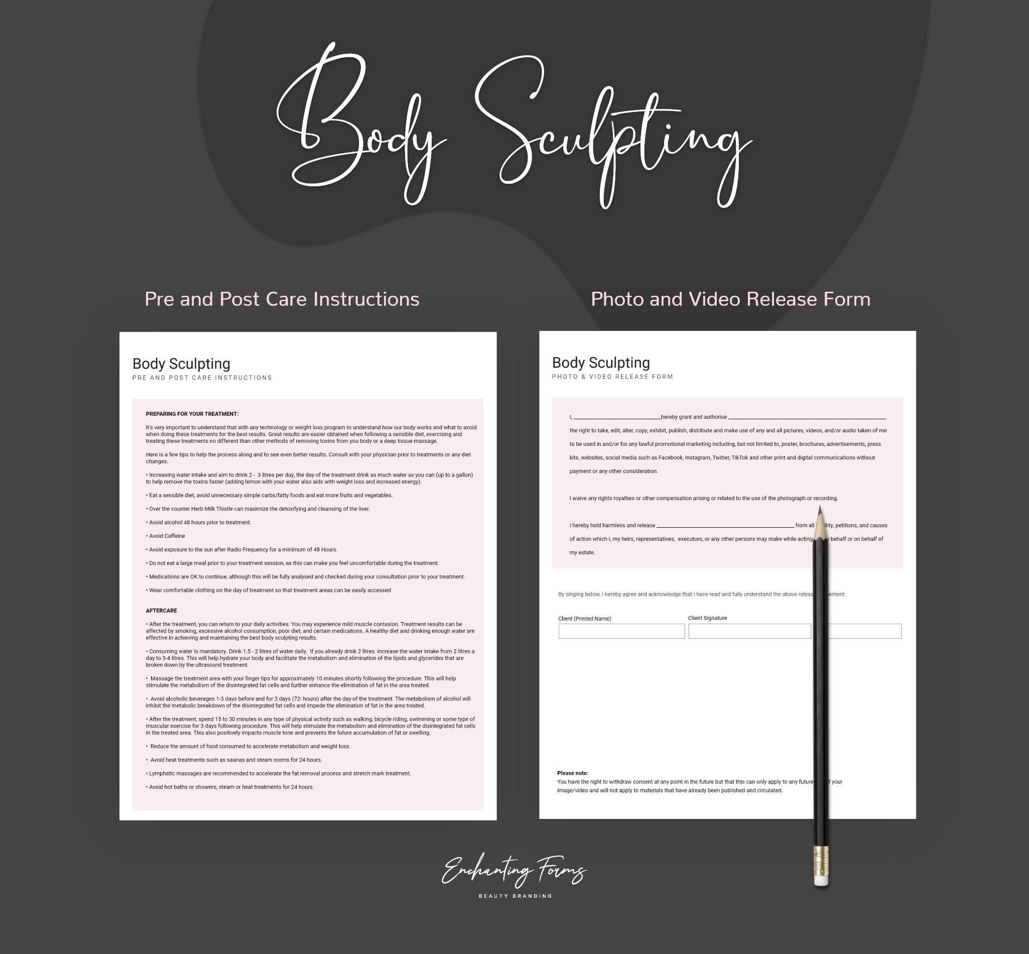 Body Sculpting Consultation & Intake Forms Body Contouring - Etsy UK