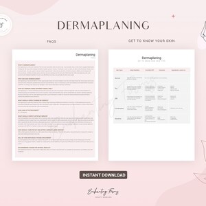 Dermaplaning Forms, Facial Consultation Form, Esthetician Forms ...
