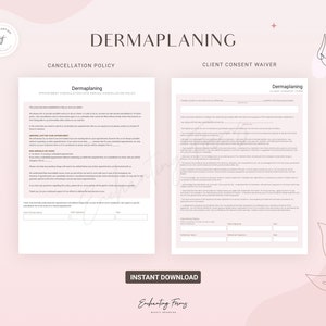 Dermaplaning Forms, Facial Consultation Form, Esthetician Forms ...