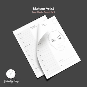 Makeup Artist Forms Client Intake Form Client Record Cards | Etsy