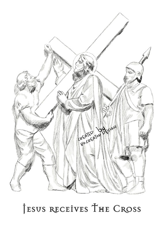 Stations Of The Cross Drawings