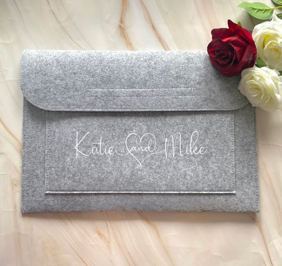 Personalised Felt Folder, Wedding Planning Folder, Name Folder ...