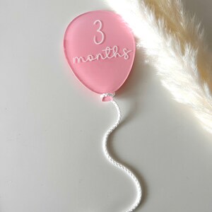 Balloon Monthly Milestones One Month Old 2 Months Old 12 - Etsy UK