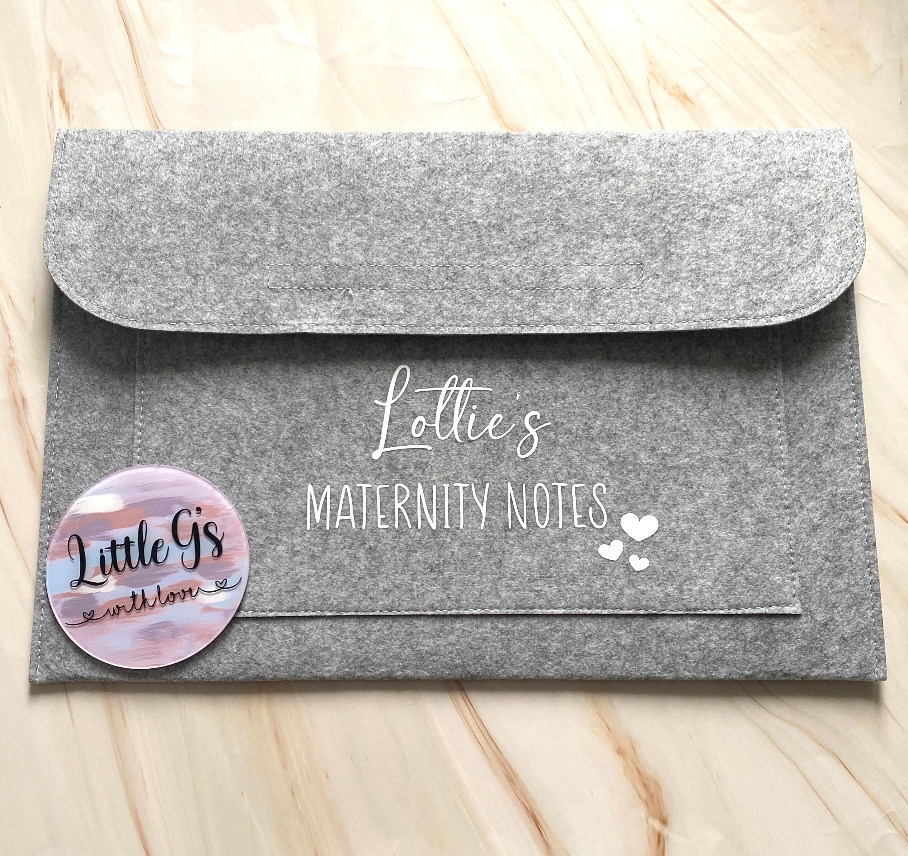 Personalised Felt Folder Pregnancy Notes Folder Pregnancy - Etsy.de