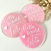 Personalised Acrylic Disc, Hello World Acrylic Disc, Baby Announcement ...