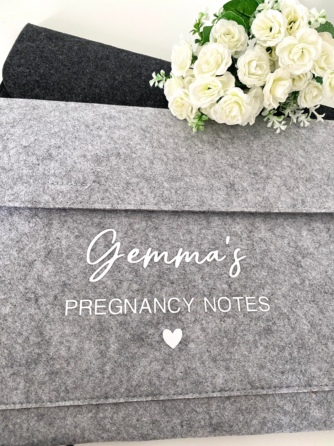 Personalised Felt Folder Pregnancy Notes Maternity Notes | Etsy