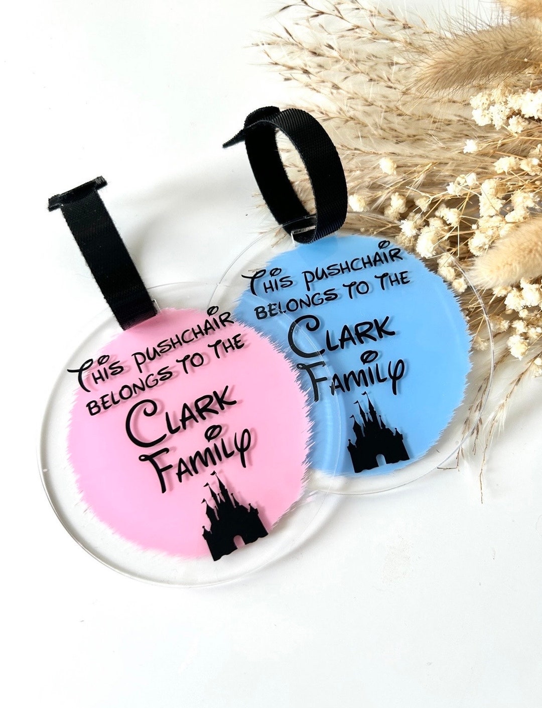 Personalised Disney Style Castle Pram/pushchair Name Sign - Etsy