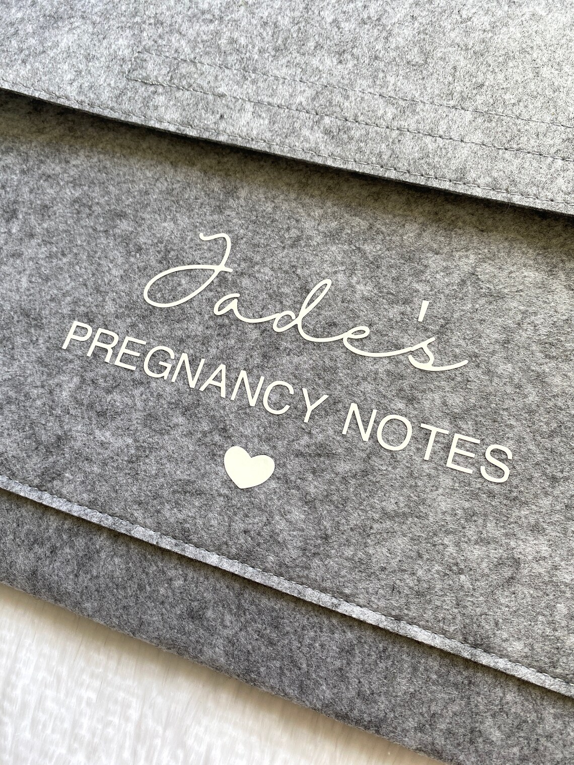 Personalised Felt Folder Pregnancy Notes Maternity Notes | Etsy