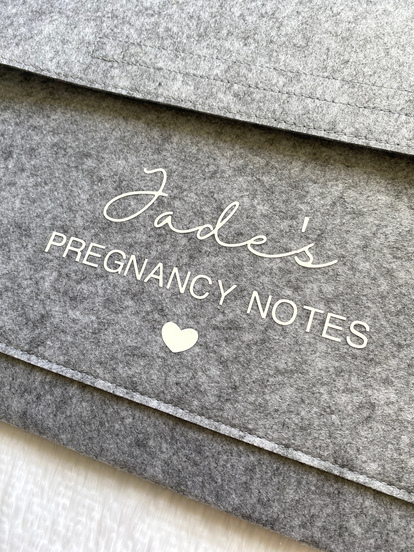 Personalised Felt Folder Pregnancy Notes Maternity Notes | Etsy