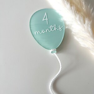 Balloon Monthly Milestones One Month Old 2 Months Old 12 - Etsy UK