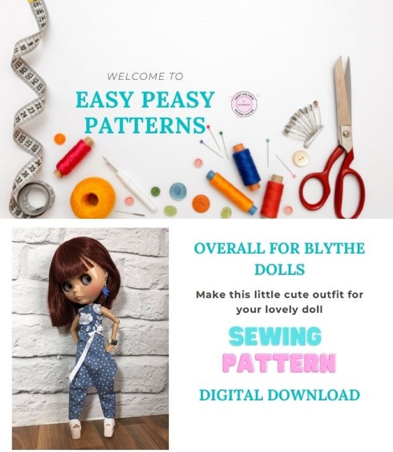 Blythe Clothes Pattern INSTANT DOWNLOAD PDF Sewing Pattern - Etsy
