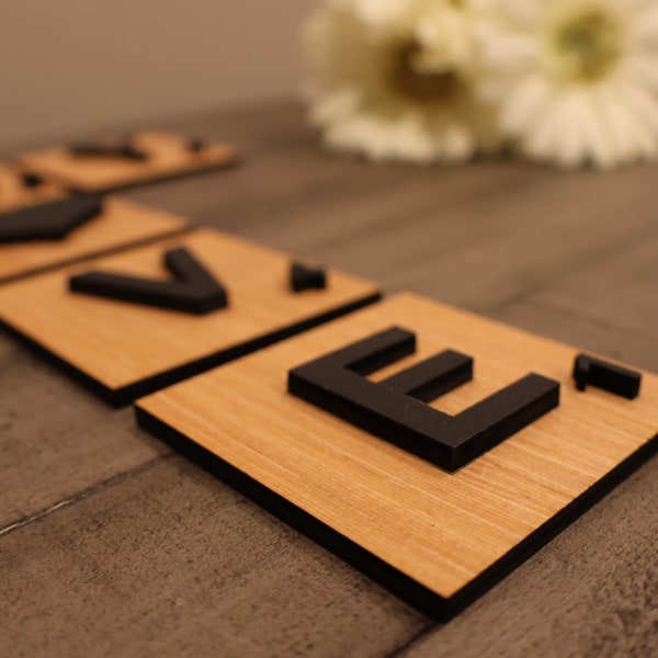 Raised Letters - Etsy