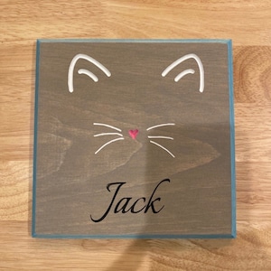Personalized Cat Sign - Etsy