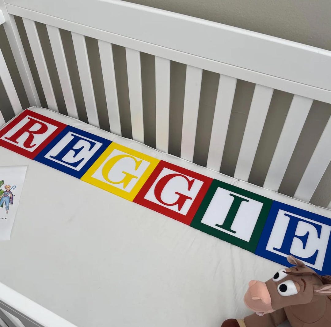 Custom Toy Story Wooden Blocks: Personalized Nursery Wall Art & Baby ...