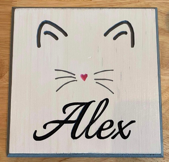 Personalized Cat Sign - Etsy